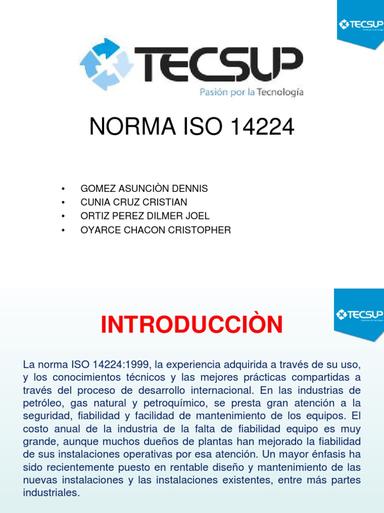 Iso 14224 | PDF | Ingeniería de confiabilidad | Informática y ...
