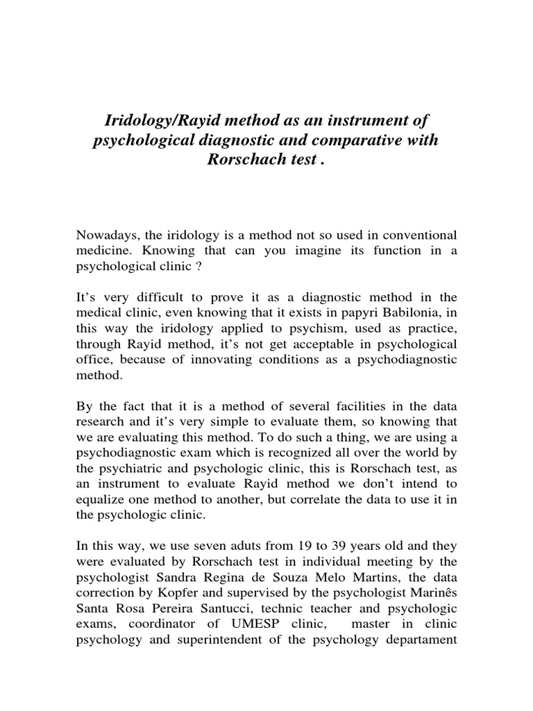 Rayid Method As An Instrument | PDF | Prometheus | Proteins