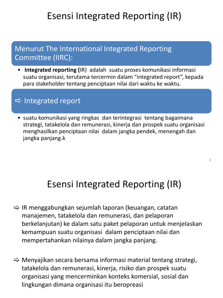 Integrated Reporting (IR) | PDF