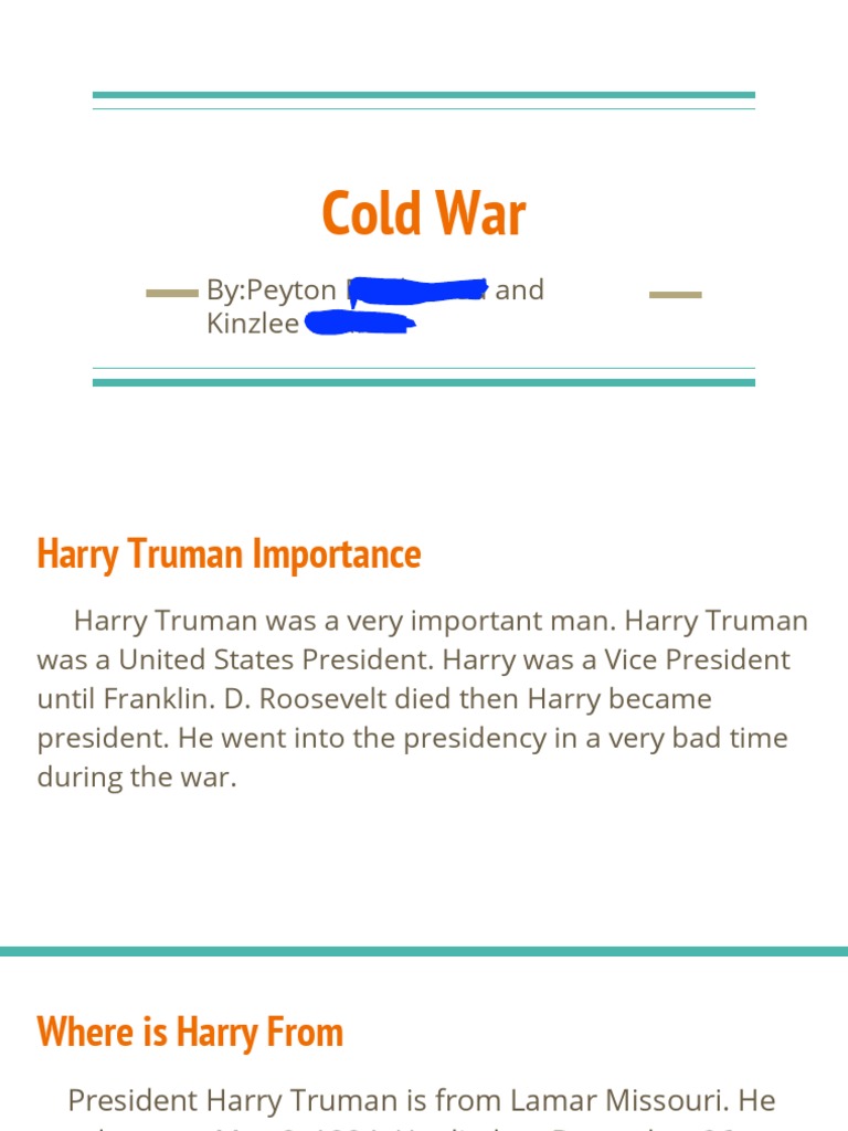 Cold War Project | PDF | History
