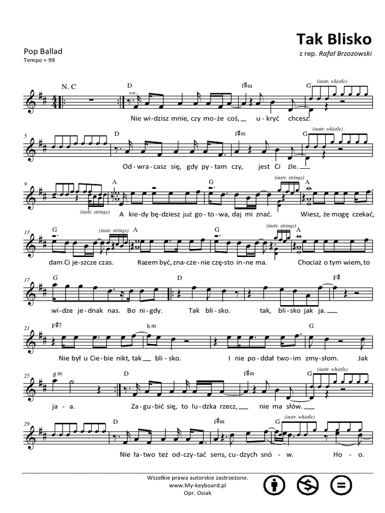 Tak Blisko - Rafał Brzozowski | PDF