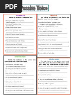 Passive Voice Chart | PDF | Perfect (Grammar) | Rules
