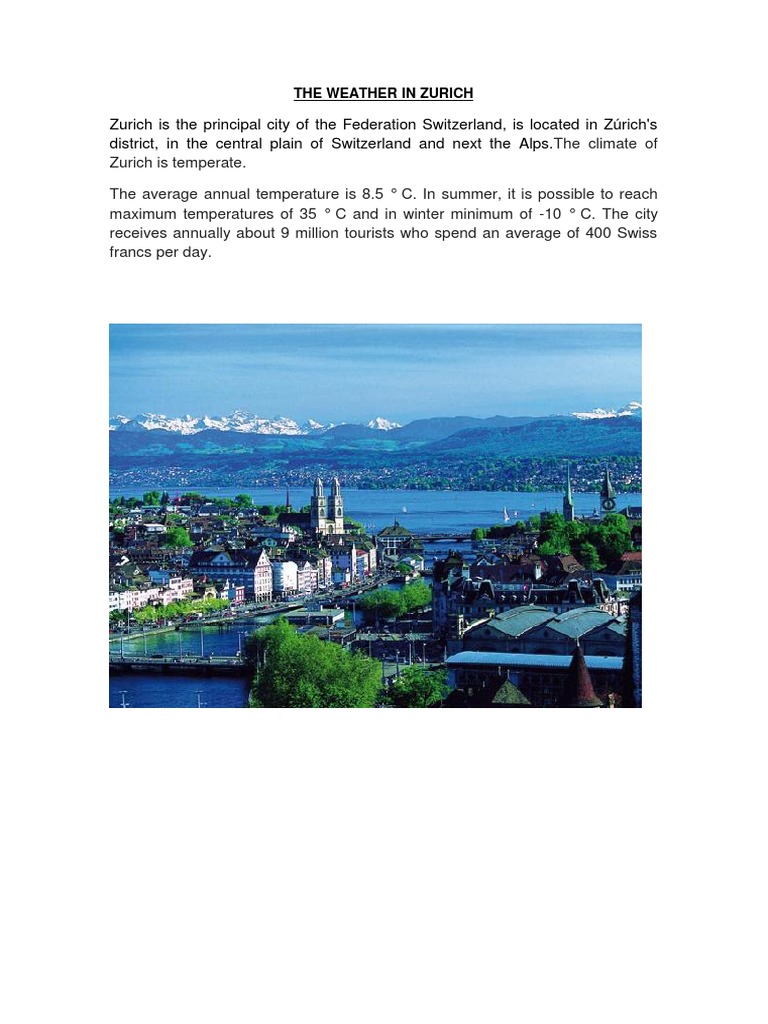The Weather in Zurich | PDF