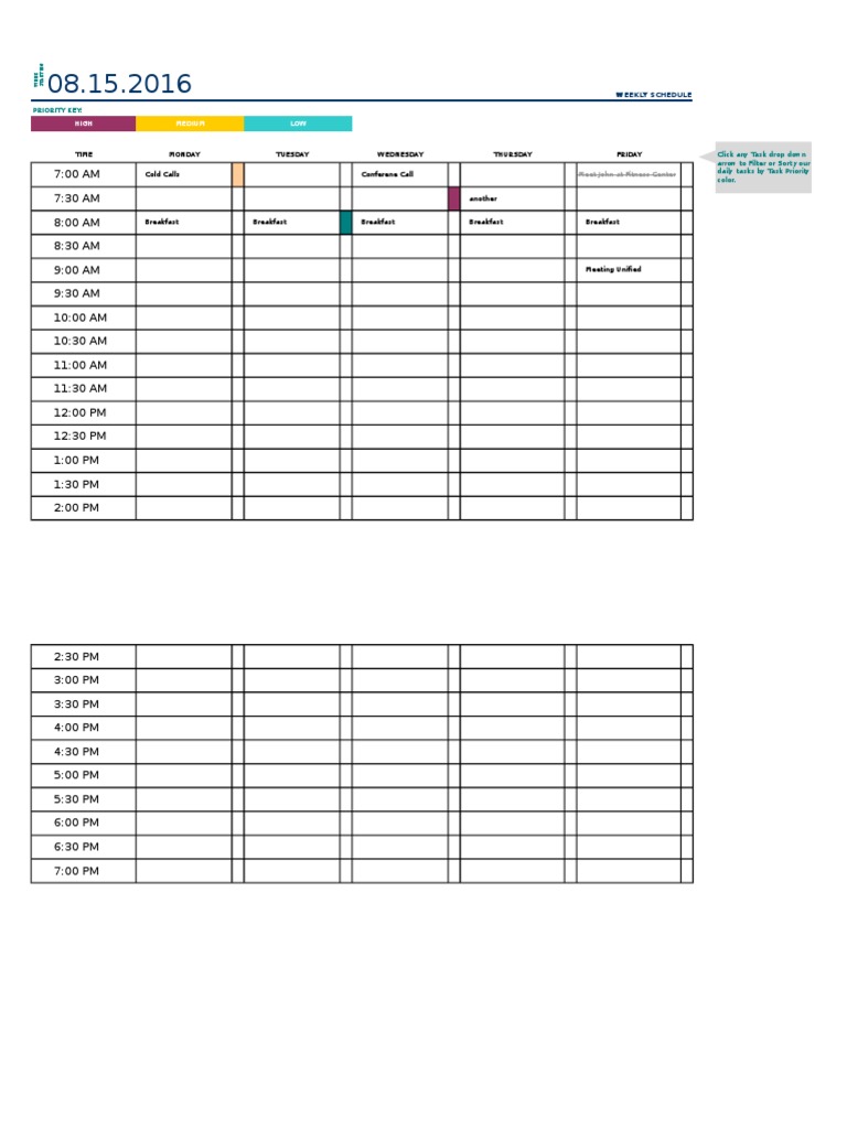 Weekly Schedule | PDF | Computing | Software