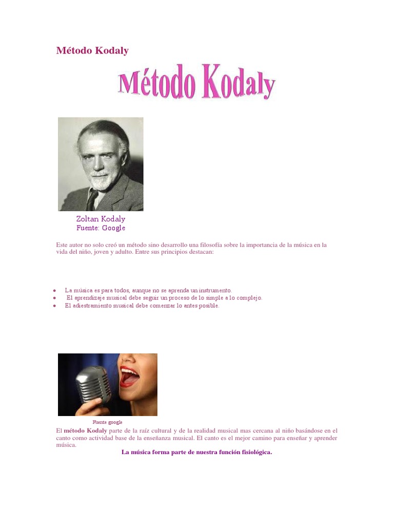 Método Kodaly | PDF | Estudios de idiomas extranjeros | Arte