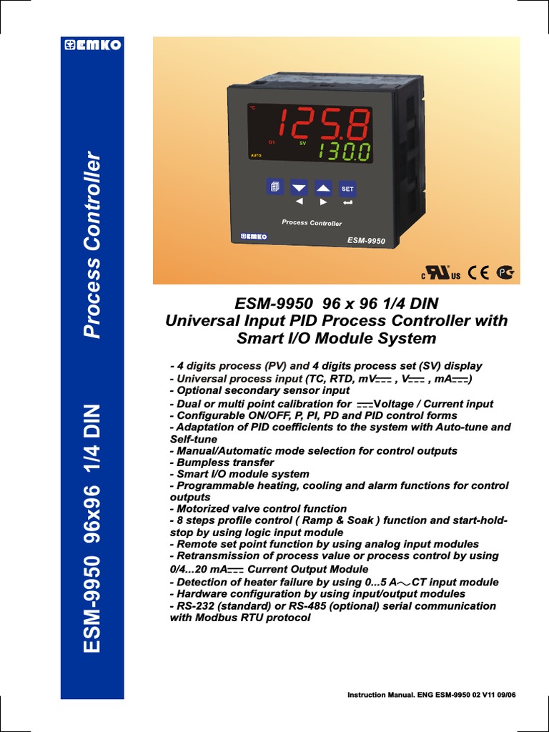 10 Documentatie Regulator ESM-9950 (Engleza) | PDF | Power Supply | Fuse (Electrical)