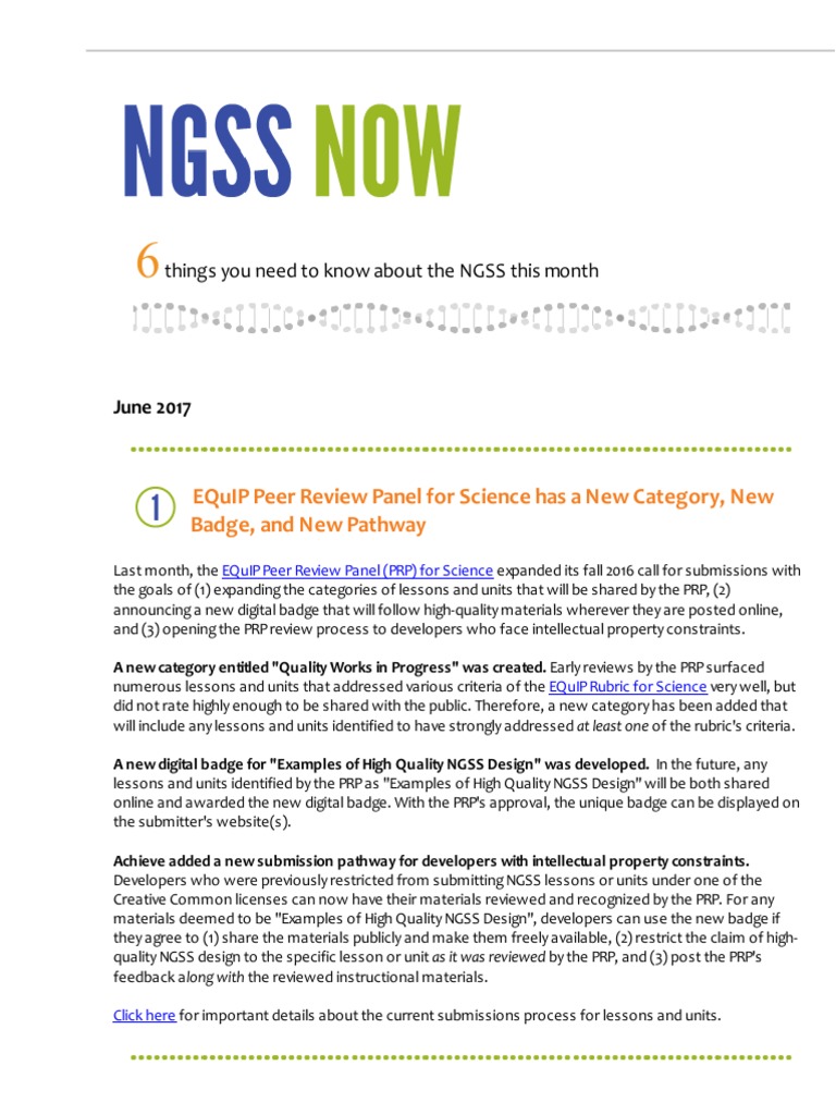NGSS Now June 2017 | PDF | Orbit | Gravity
