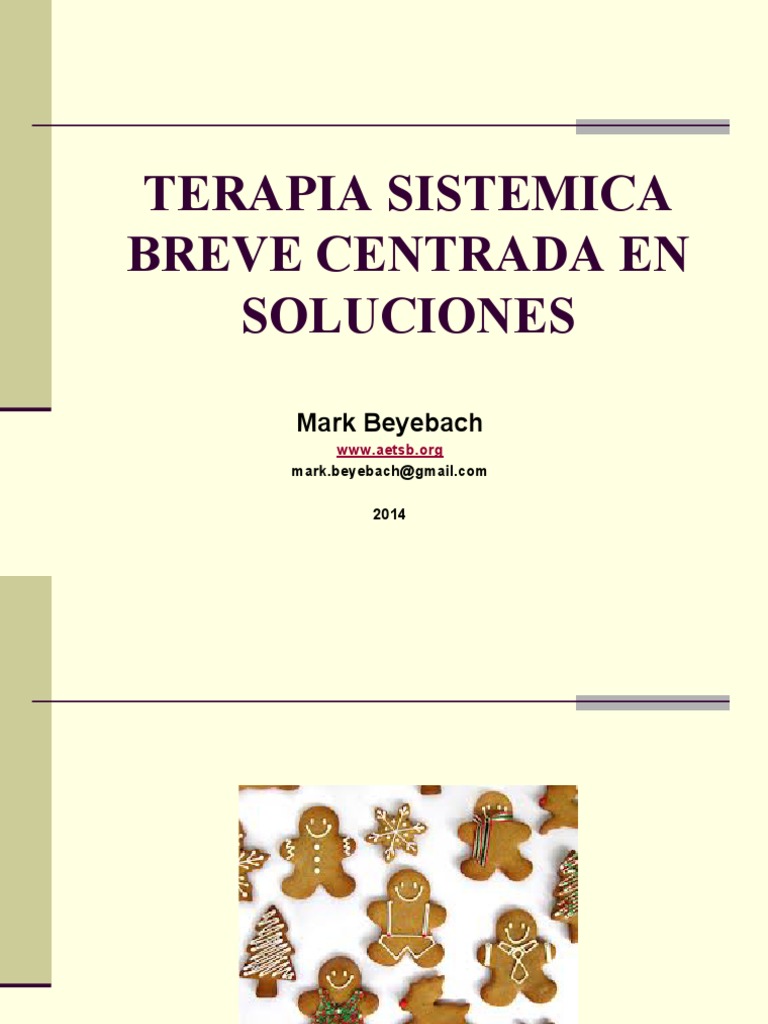 Terapia Centrada en Soluciones PDF | PDF | Adultos | Psicoterapia