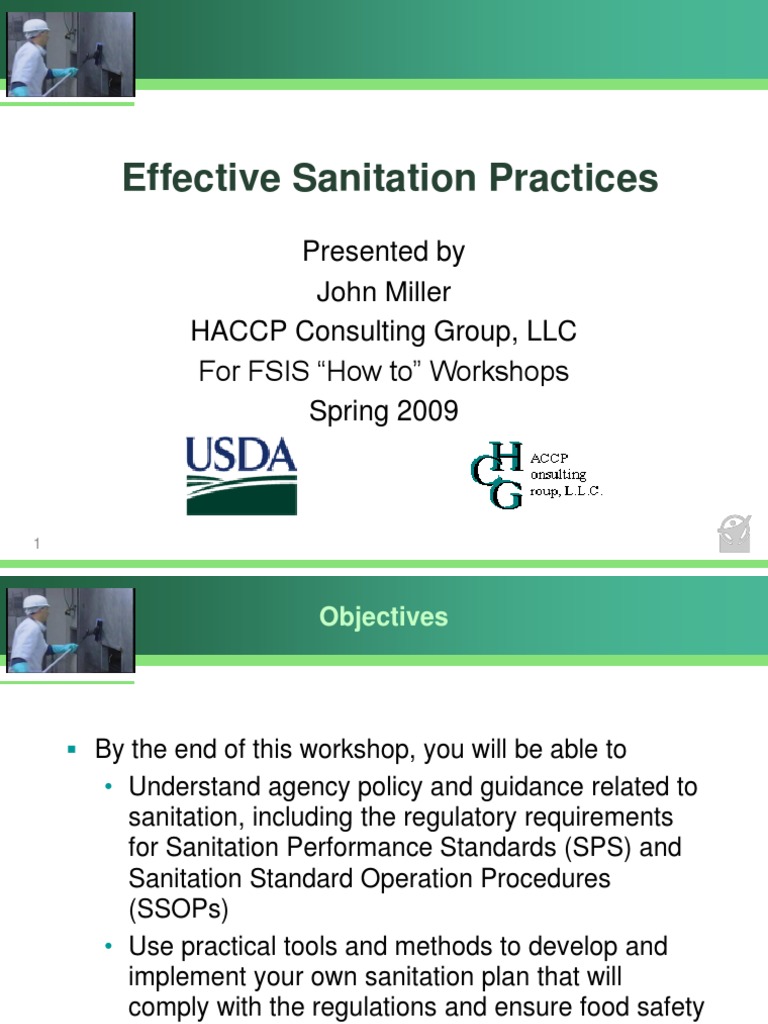 Sanitation SOPs for Food Safety Compliance | PDF | Sanitation | Hygiene