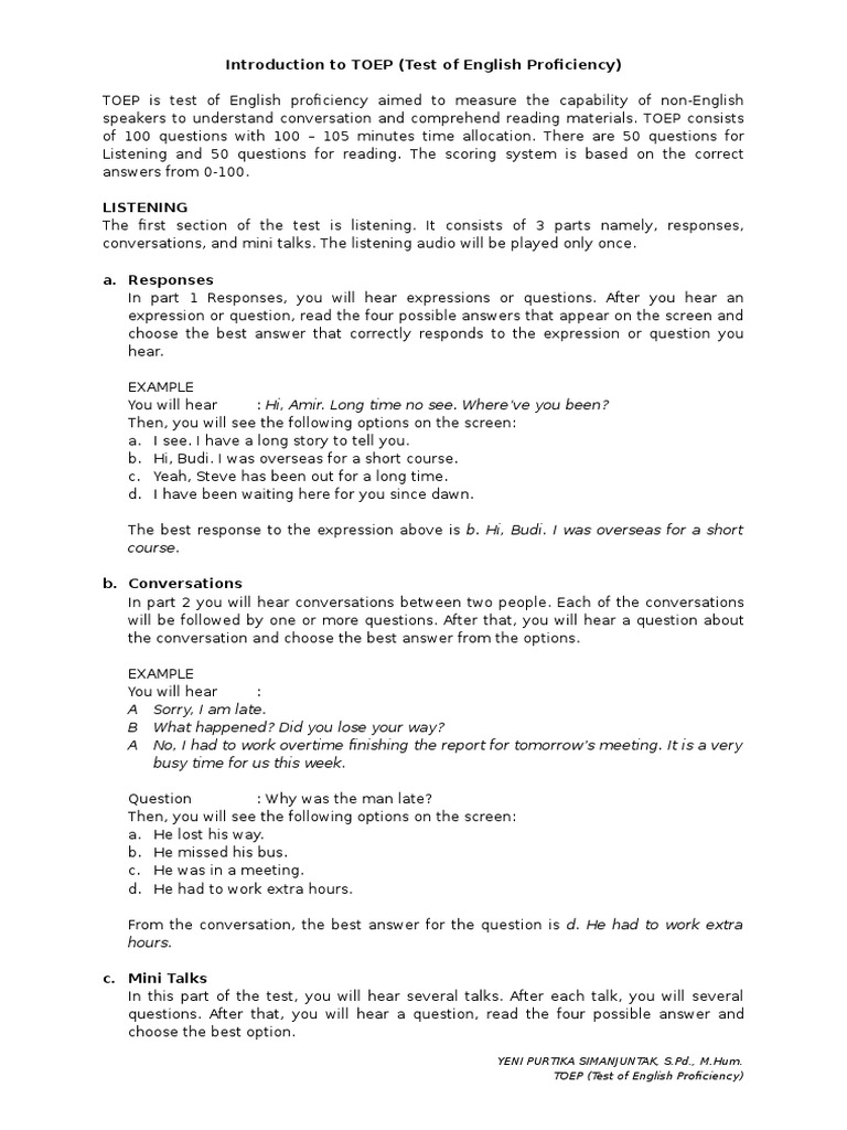 Introduction To TOEP | PDF | Cognition | Cognitive Science