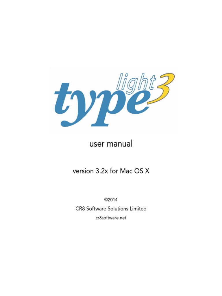 Type Light Manual | PDF | Typefaces | Character Encoding
