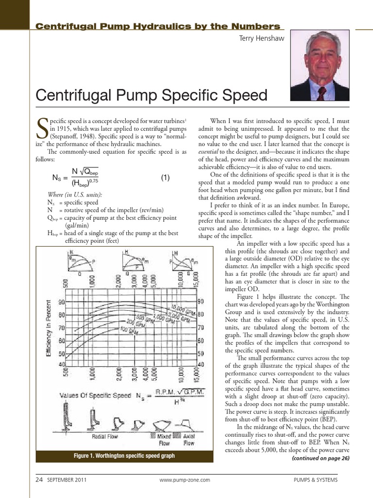 Understanding Centrifugal Pump Specific Speed | PDF | Civil Engineering ...