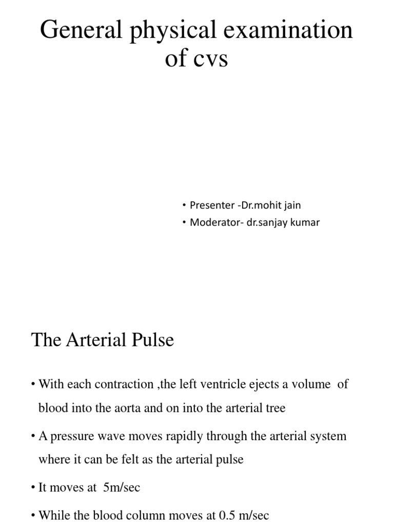 The Arterial Pulse | PDF | Pulse | Atrium (Heart)