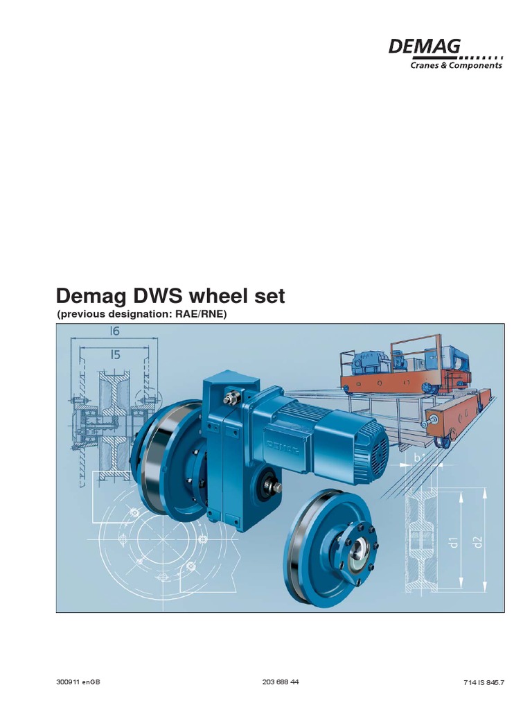 Demag DWS Wheel Set Overview | PDF | Transmission (Mechanics) | Bearing ...