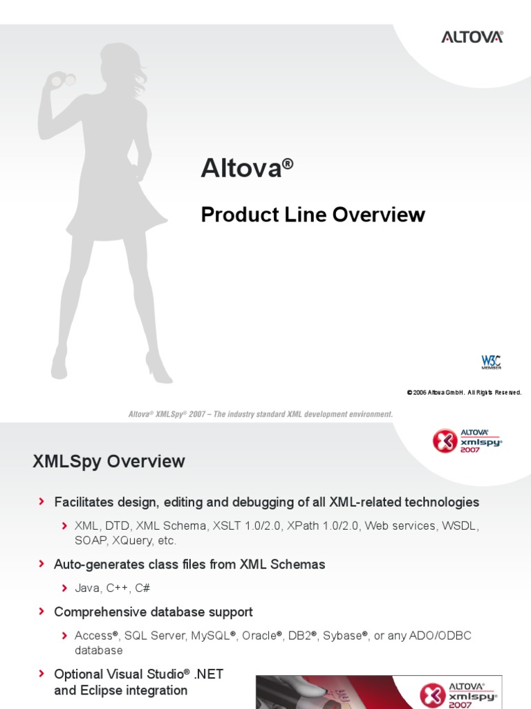 Altova: Product Line Overview | PDF | Xslt | Xml