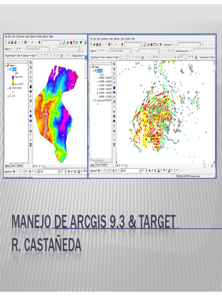 Manejo de ArcGIS 9.3 | Tecnología geográfica | Software de la aplicacion