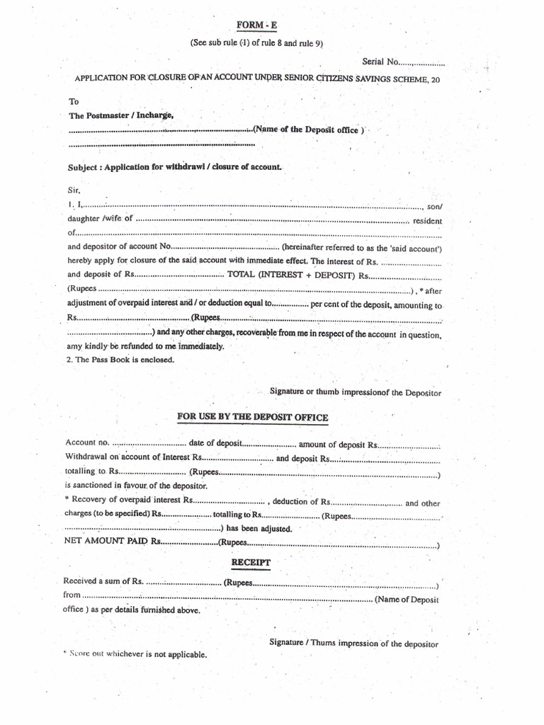 Form - e Post Office | PDF