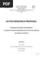 Sample Action Research Proposal - DepEd Camsur Format | PDF | Inquiry ...