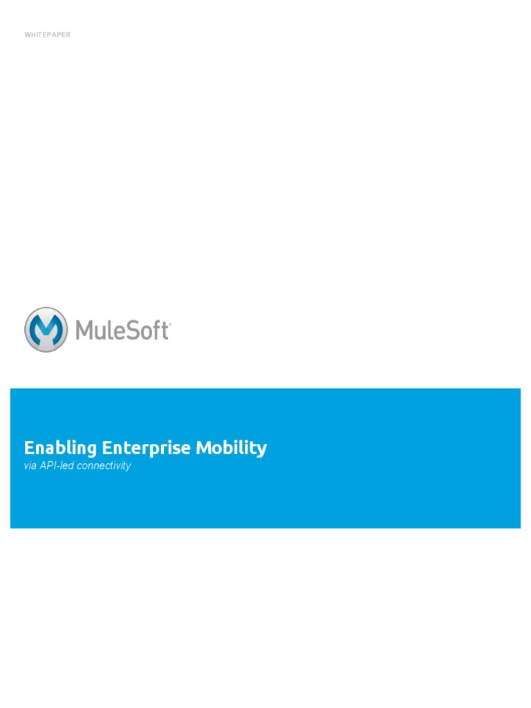 Whitepaper Enterprise Mobility | PDF | Software As A Service | Mobile App