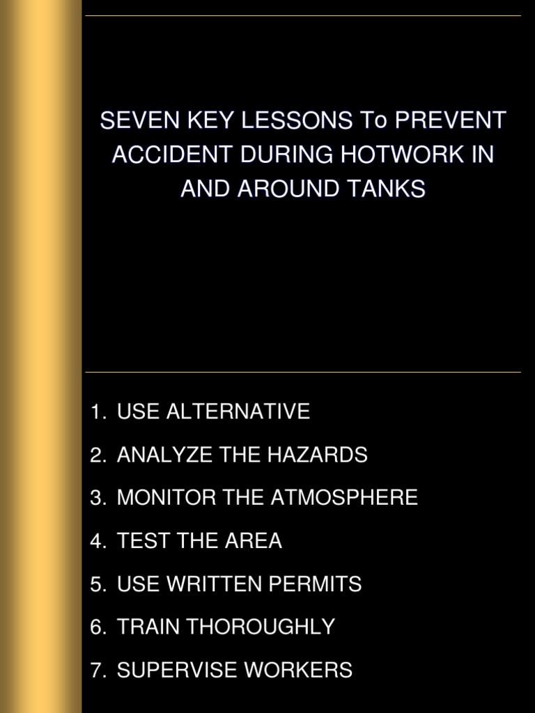Hot Work Safety: 7 Key Lessons | PDF | Science & Mathematics