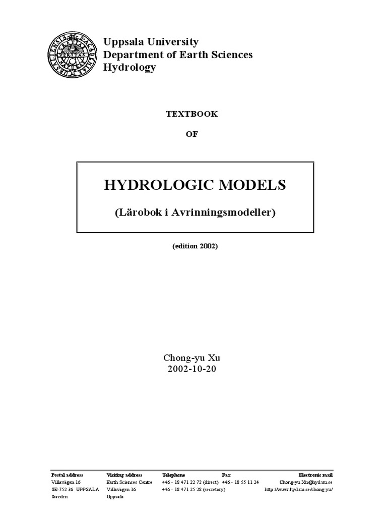 Hydrology Modelling | PDF | Conceptual Model | Hydrology