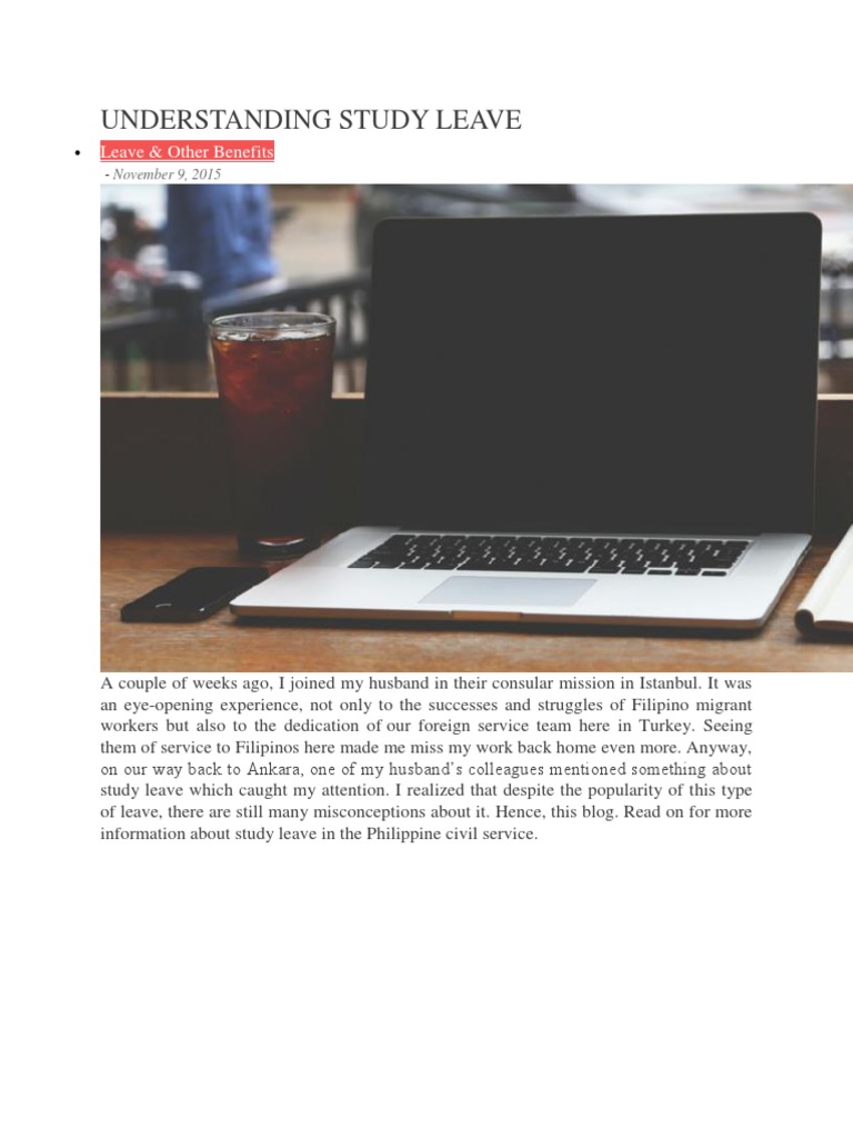 Understanding Study Leave in the Government | Leave Of Absence ...