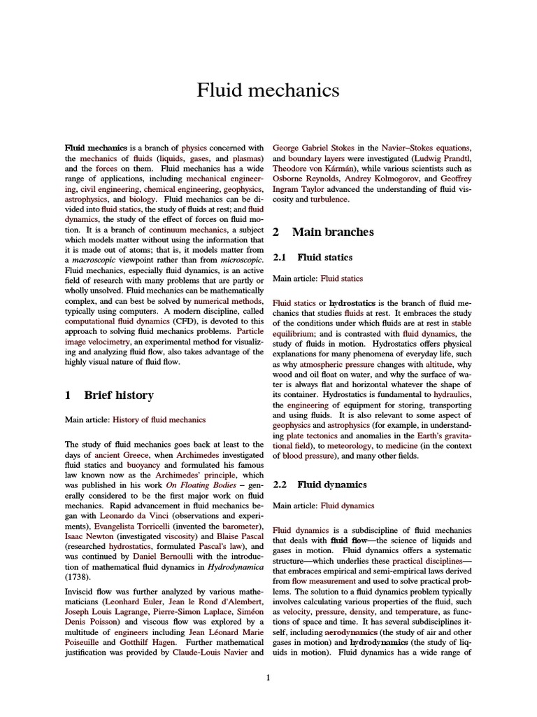 Mechanics of The Fluids | PDF | Fluid Mechanics | Viscosity