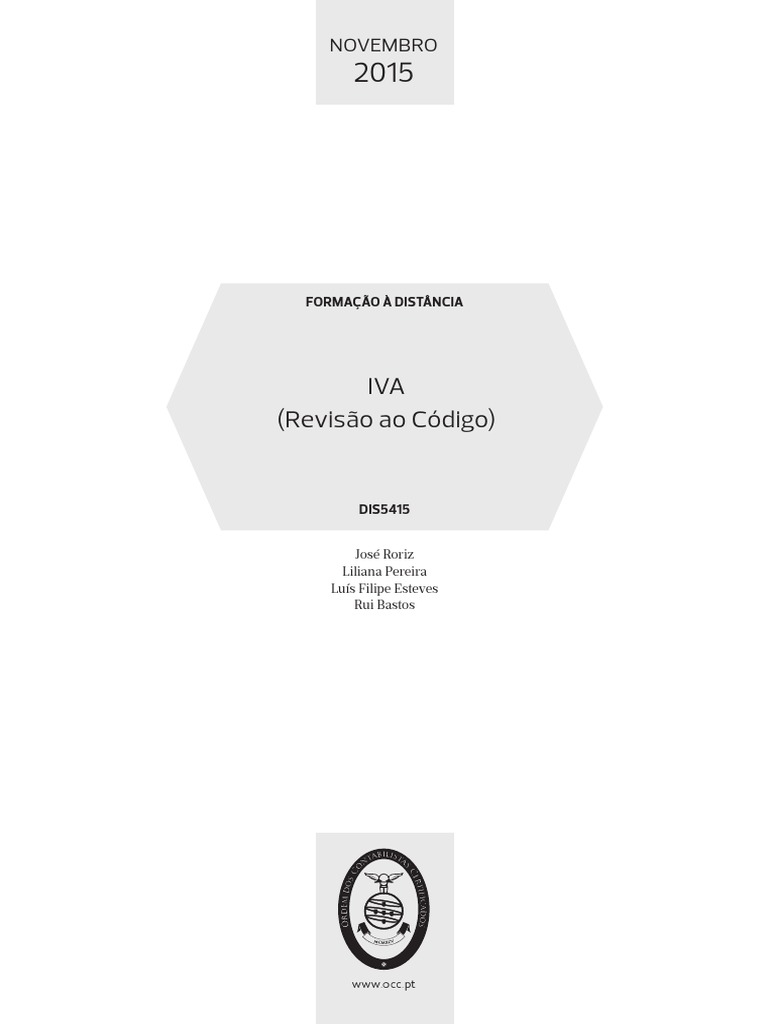 Revisão Do Código Do Iva | PDF | Imposto sobre Valor Agregado (IVA ...