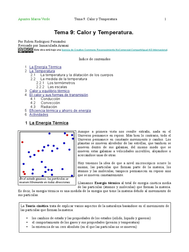Calor y Temperatura para Niños | PDF | Celsius | Fahrenheit