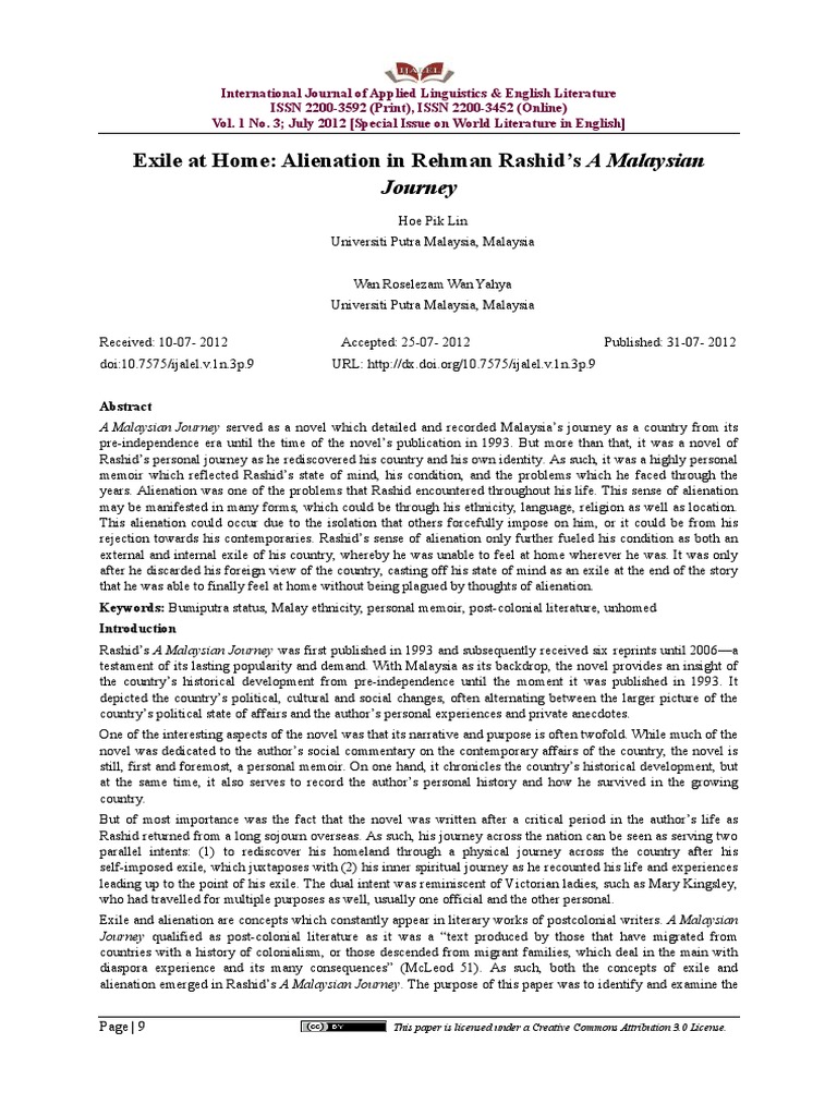 Review: Rehman Rashid's Malaysian Journey PDF | PDF | Social Alienation ...