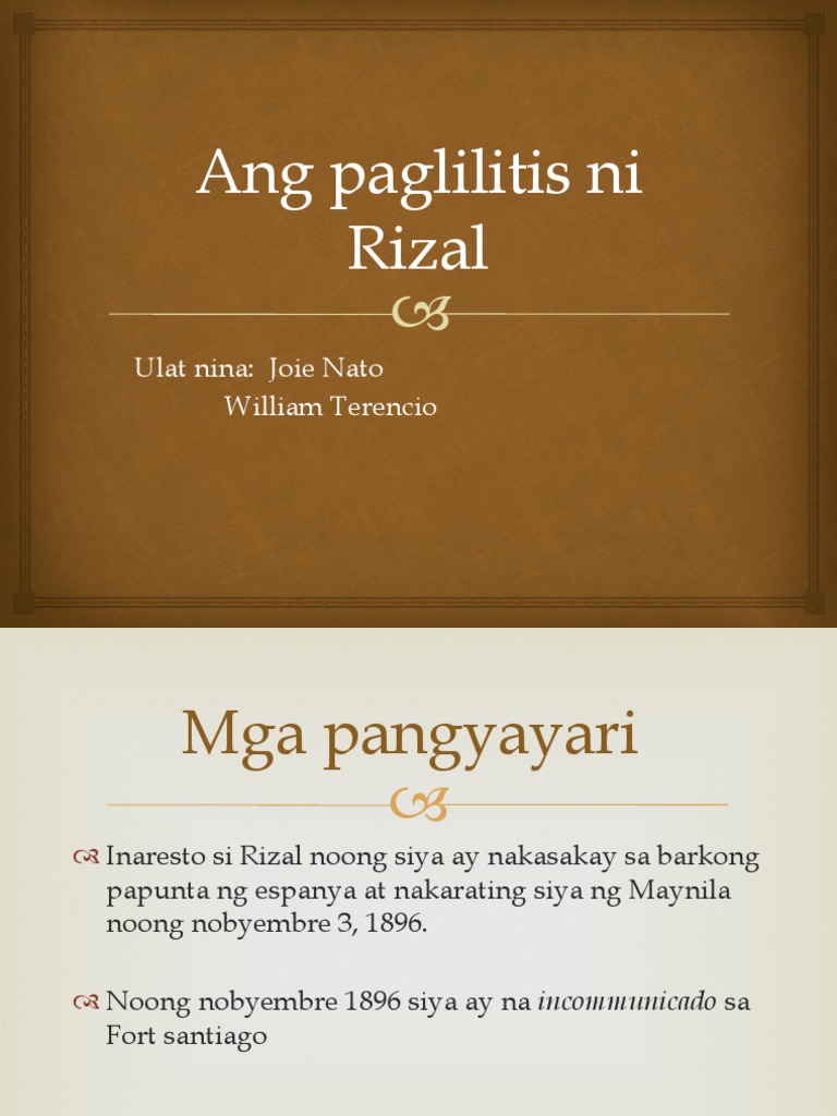 Ang Paglilitis Ni Rizal Draft | PDF