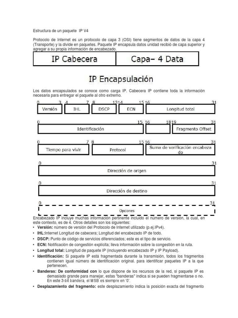 Estructura y Clases de Direcciones IPv4 | PDF | Dirección IP ...