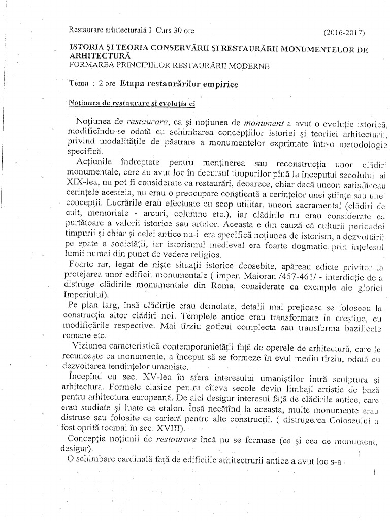 Restaurare PDF | PDF
