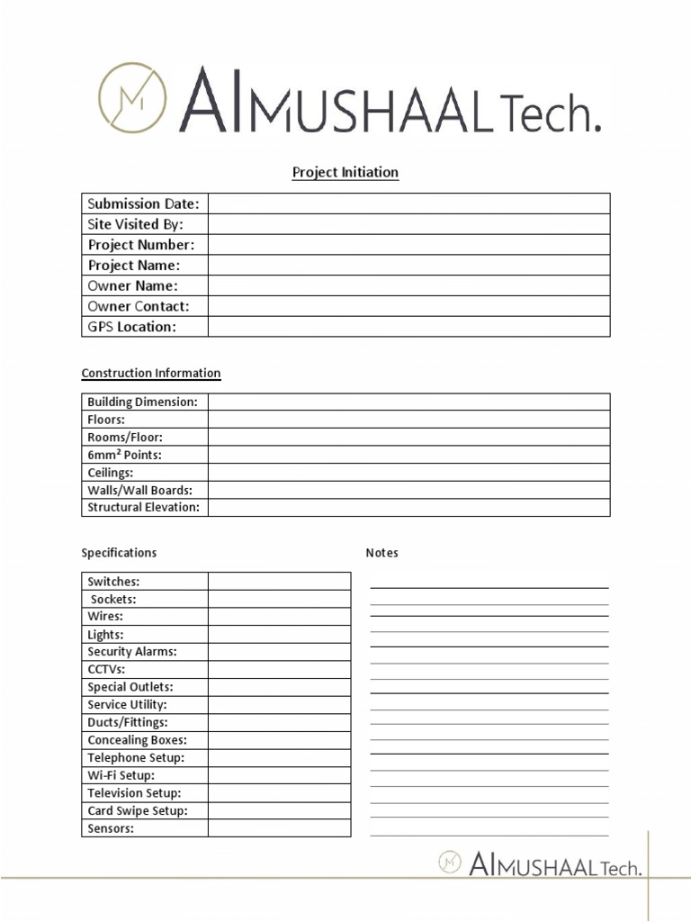 Project Initiation | PDF