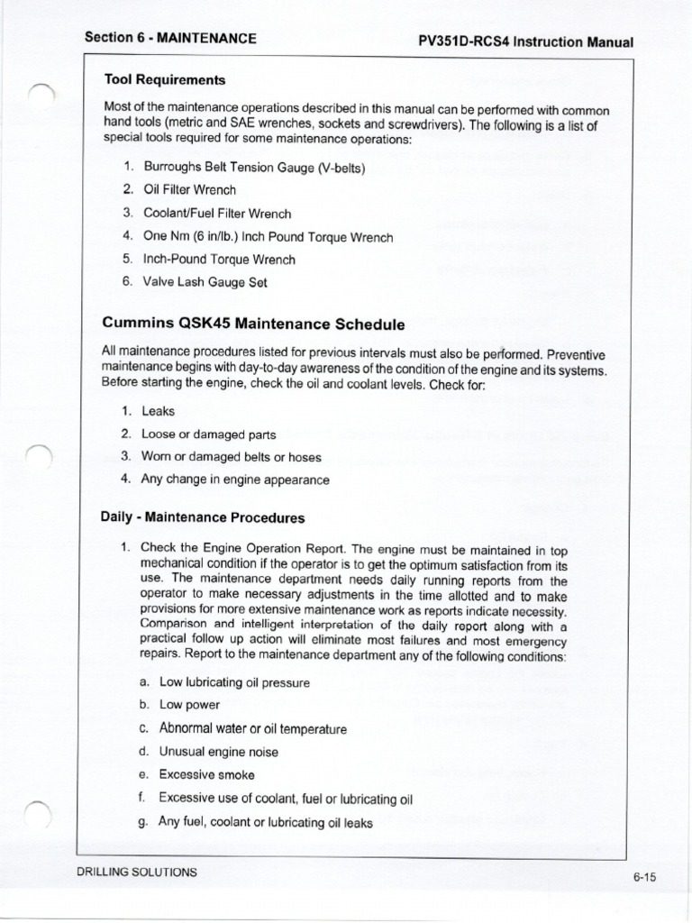 Perforadora PV-351 (2) Maintenance | PDF