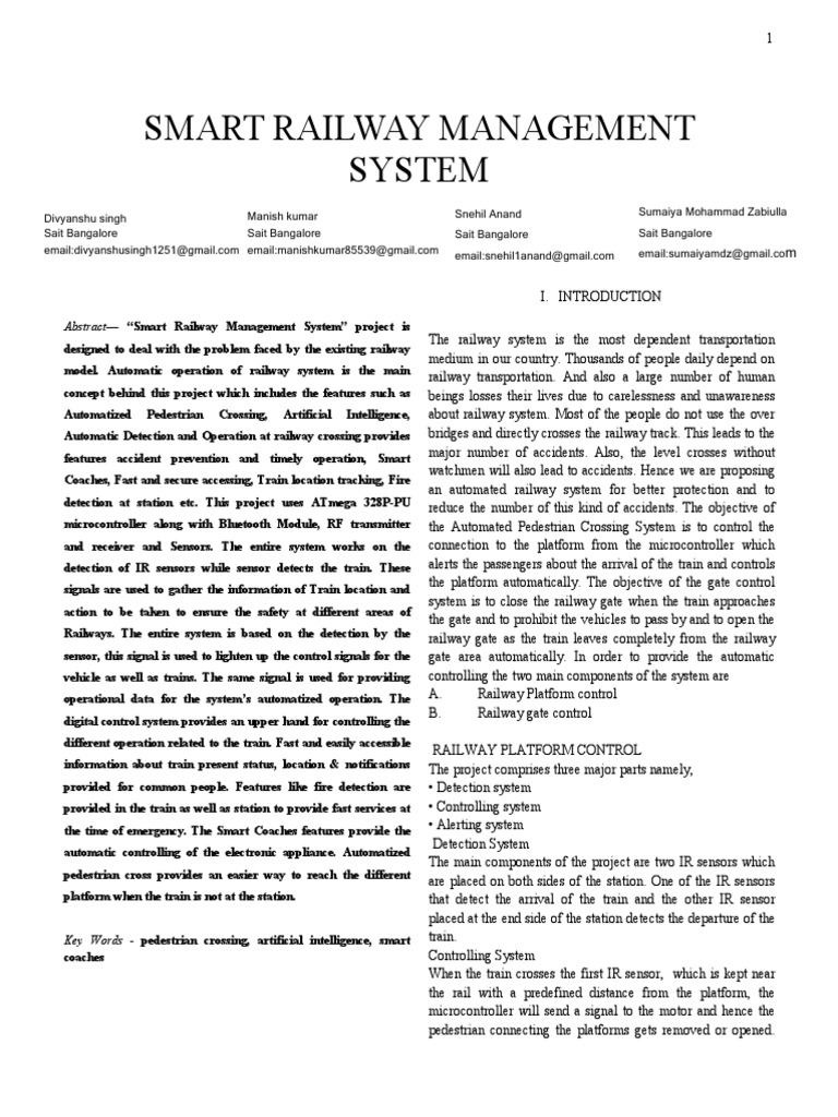 Smart Railway Management System | PDF | C (Programming Language ...