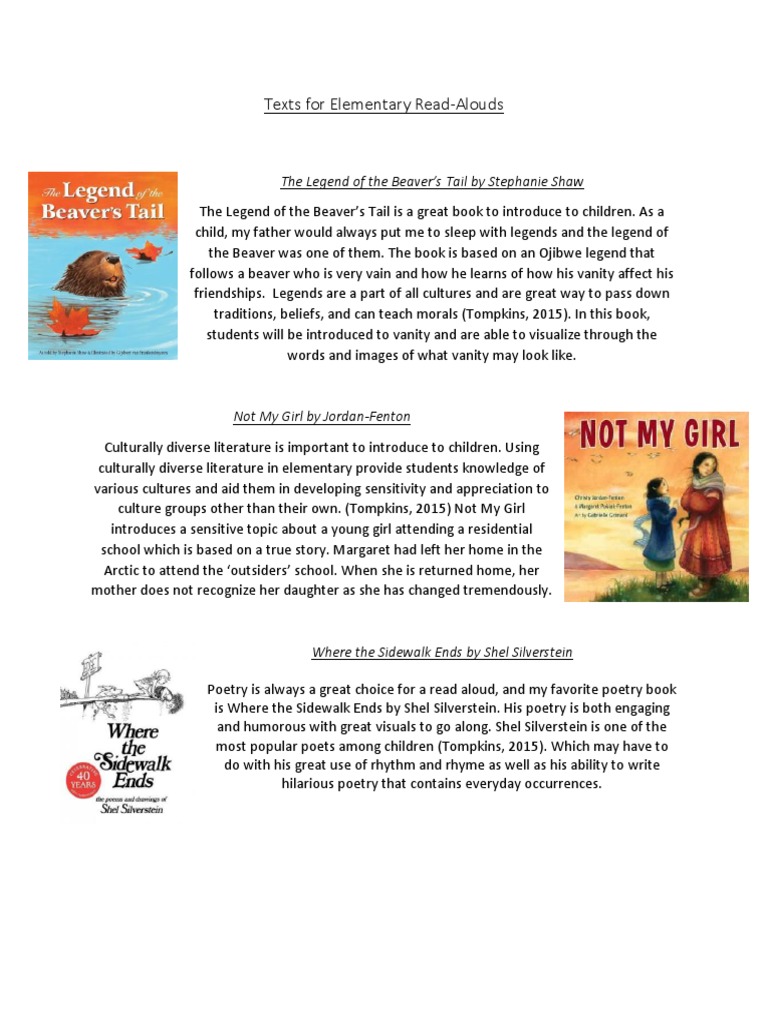 Texts For Elementary Read-Alouds: The Legend of The Beaver's Tail by ...