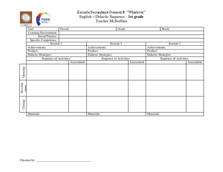 Didactic Sequence | PDF