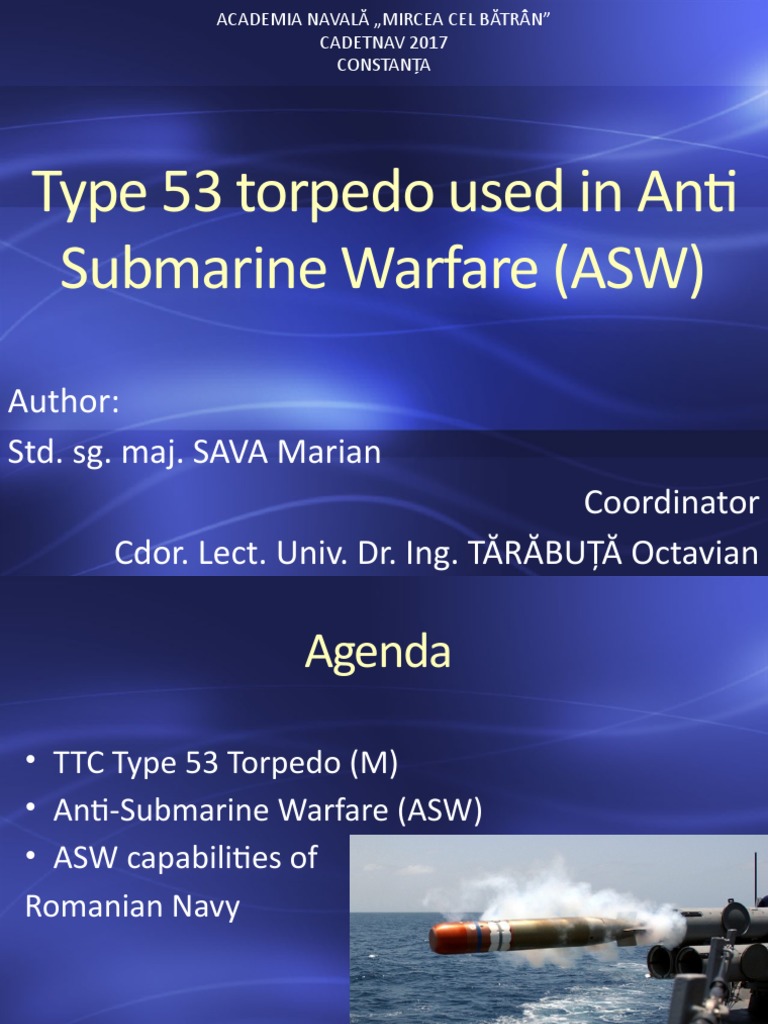 type 53 torpedo | Anti Submarine Warfare | Torpedo