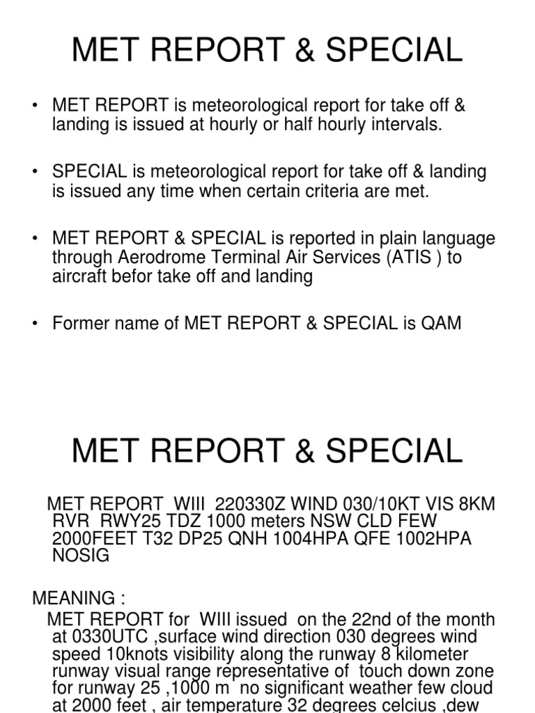 Met Report & Special | PDF | Meteorological Phenomena | Physical Geography