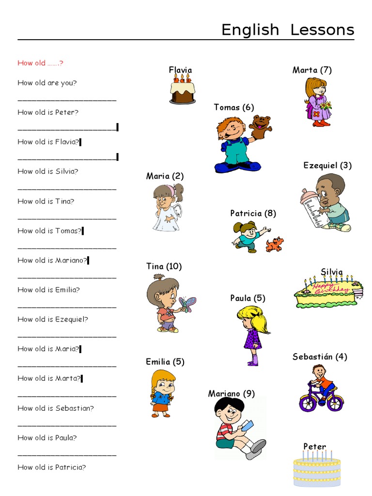 Students Practice Asking and Answering Questions About Age in English ...