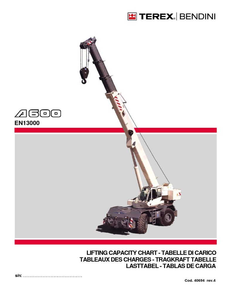 A600-40694 - Rev04 EN13000 - A600-1 | PDF | Axle | Feather