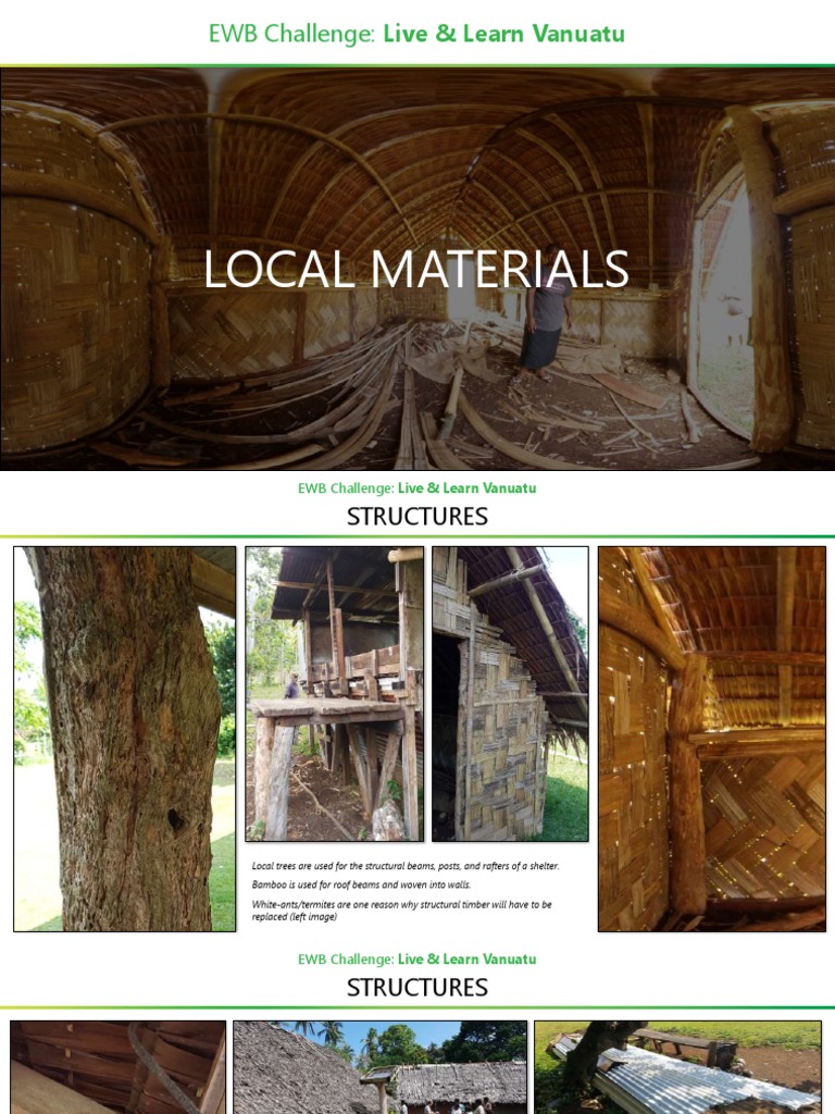 Local Materials in Vanuatu Structures | PDF