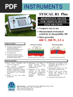 Spesifikasi Alat Geolistrik Syscal Pro | PDF | Switch | Resistor
