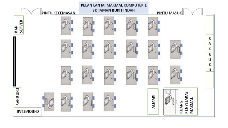 Pelan Makmal Komputer 1 | PDF