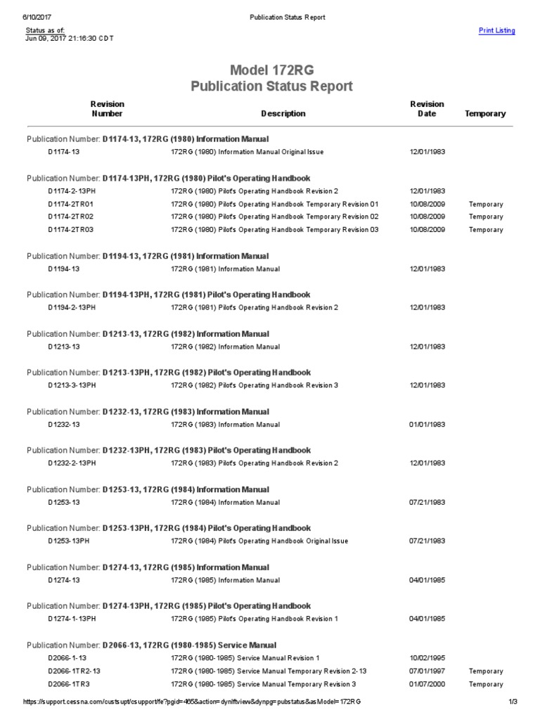CE-700 Working Group Initial Cessna 172RG | PDF | Aviation | Aircraft