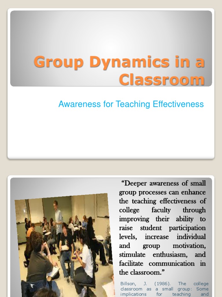 Group Dynamics in a Classroom | Leadership | Leadership & Mentoring