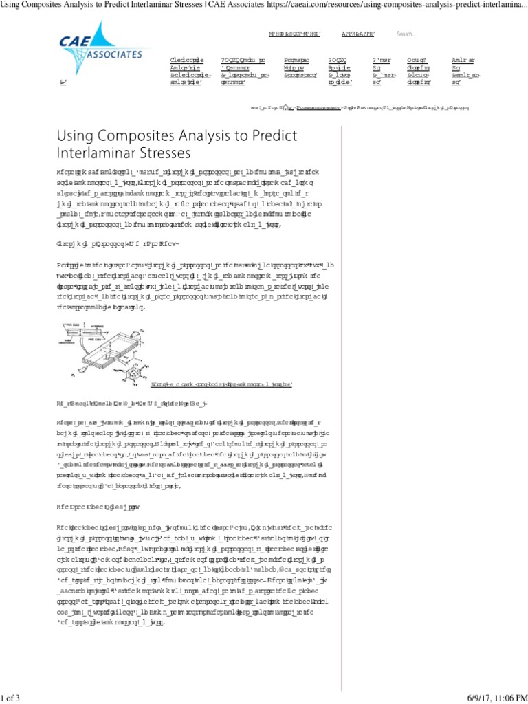Using Composites Analysis To Predict Interlaminar Stresses - CAE ...