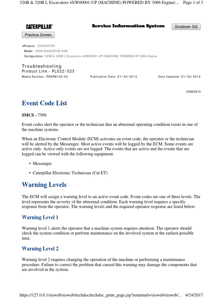 Event Code List 2 | PDF | Troubleshooting | Systems Engineering