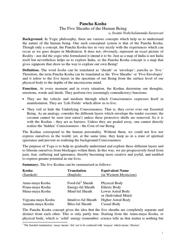 Panch Kosh A | PDF | Rupert Sheldrake | Yoga